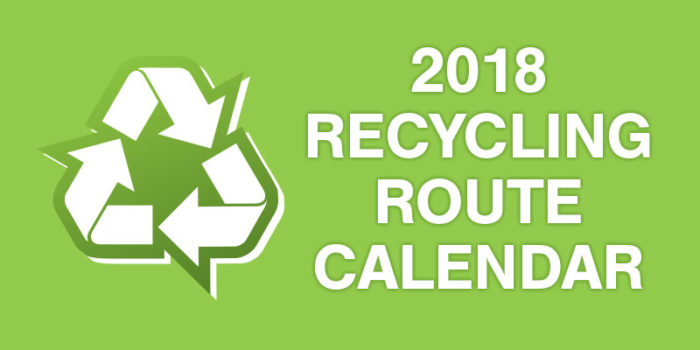 2018 Recycling Route Calendar - City of Decatur, Alabama